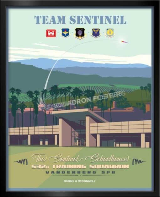 Vandenberg SFB 532d TRS Team Sentinel - Squadron Posters