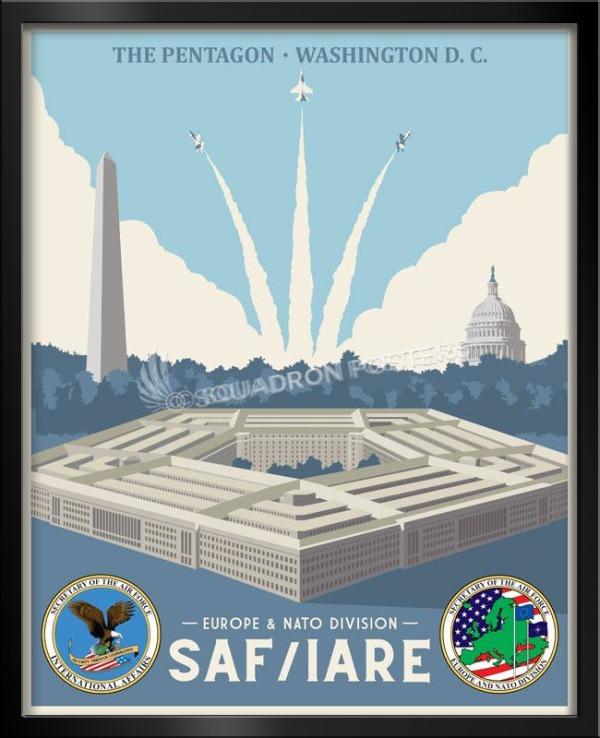 Washington DC Pentagon SAF IARE Europe and NATO Division - Squadron Posters