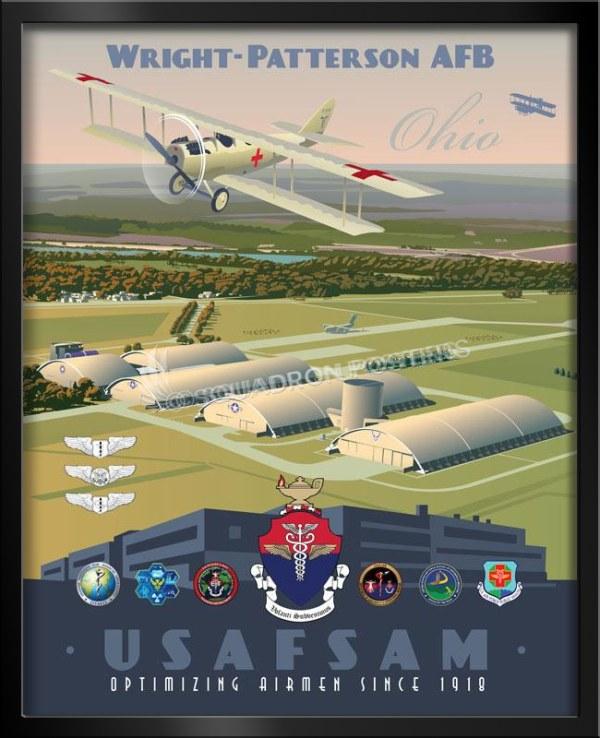 Wright-Patterson AFB USAFSAM - Squadron Posters
