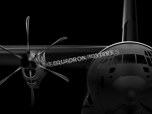 Little Rock AFB 19th MXS Jet Black Super Wide Canvas Print - Squadron ...