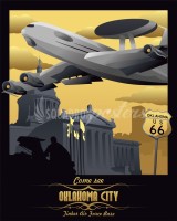 Tinker AFB E-3 Sentry AWACS - Squadron Posters