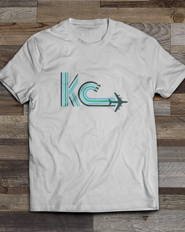KC-135 Skywriting Retro T-Shirt - Squadron Posters