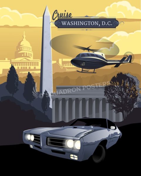 Washington DC Pontiac GTO - Squadron Posters